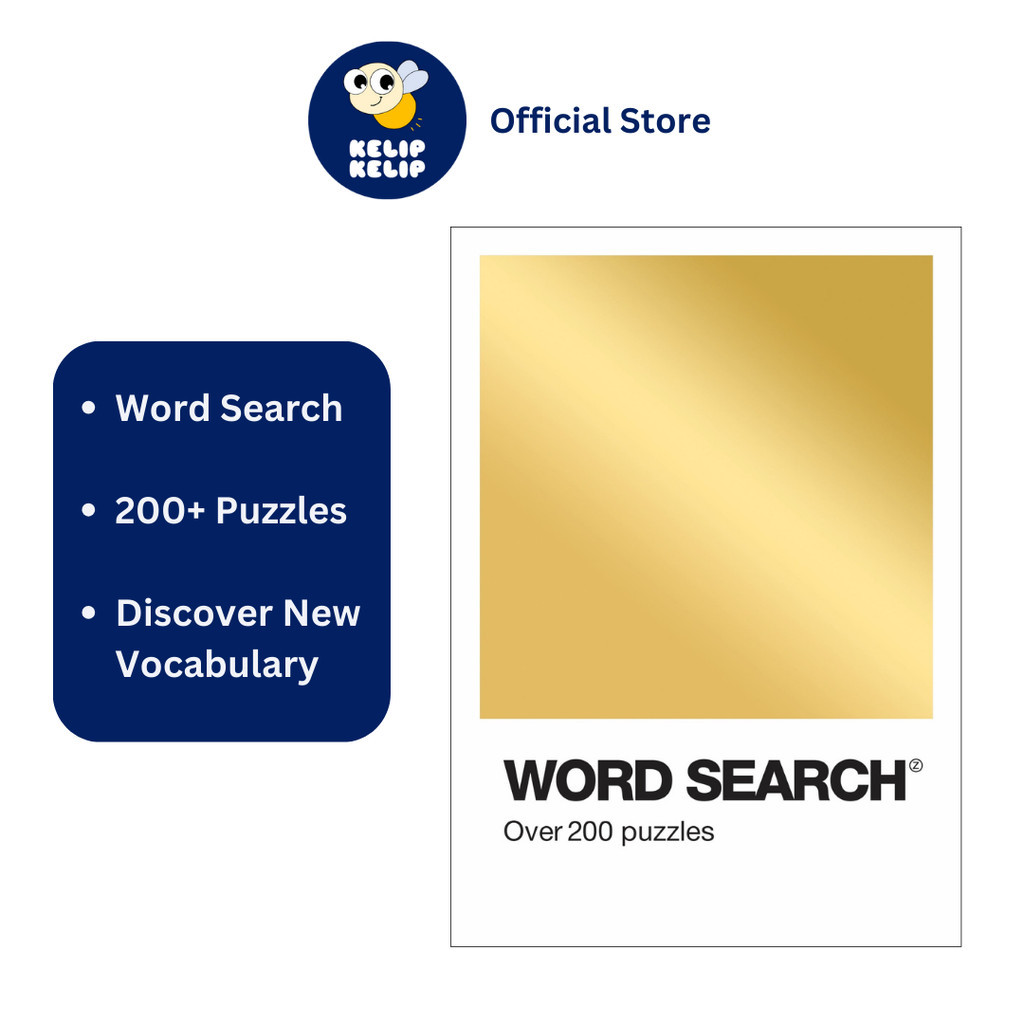 Gold Word Search Activity Book For Young Adults With Over 200 Puzzles ...