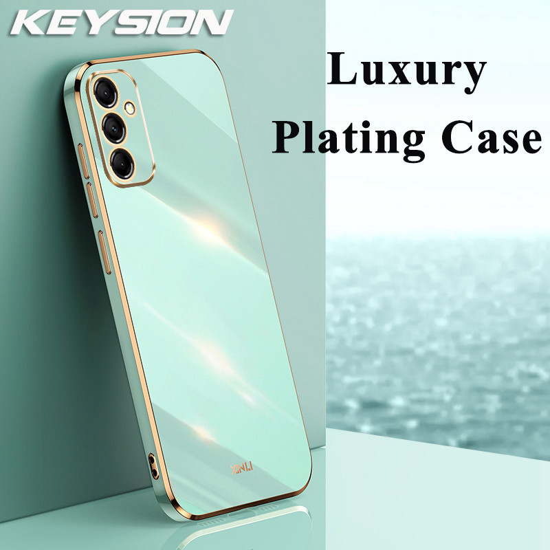 KEYSION Luxury Plating Case for Samsung A55 5G A35 A25 A15 A05 Soft TPU ...