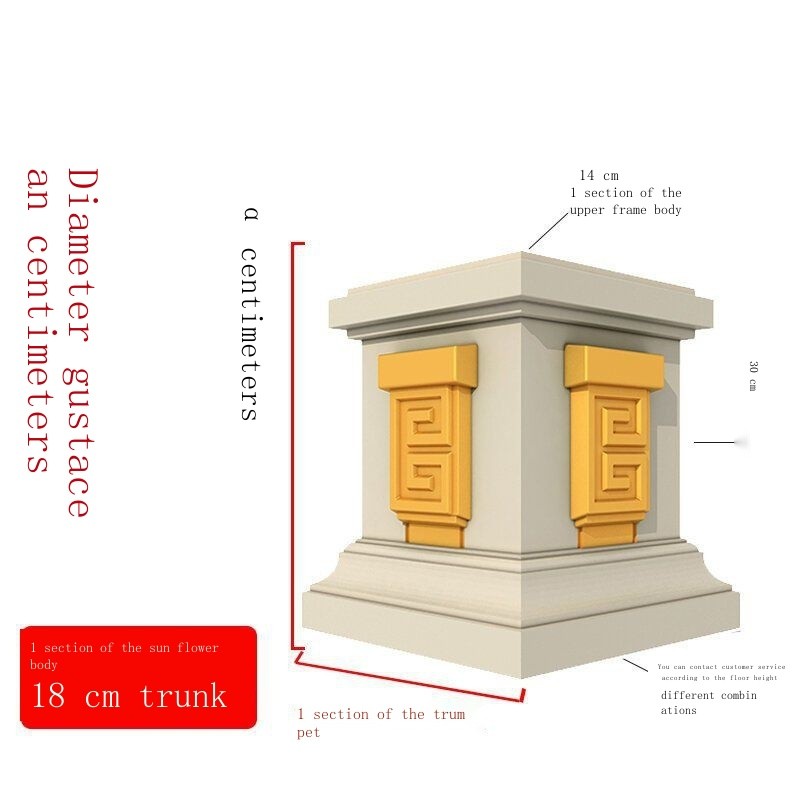New Cement Mold Square Column Mold Roman Column Column Pier Square Pier ...