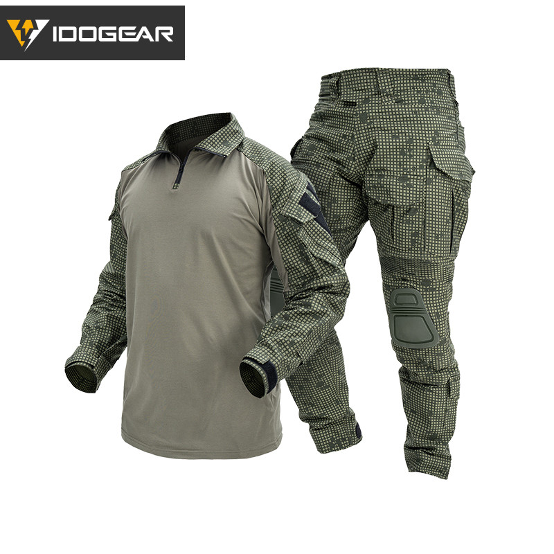 IDOGEAR Tactic G3 Combat Uniform VTS DNC Shirt and Pants with Knee Pads ...