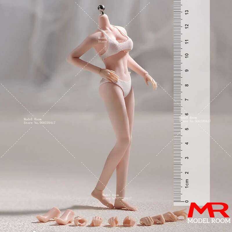 ANT T305 1/12 Female Flexible Seamless Body 6'' Pale Suntan Female Soldier Acton Figure Body ...