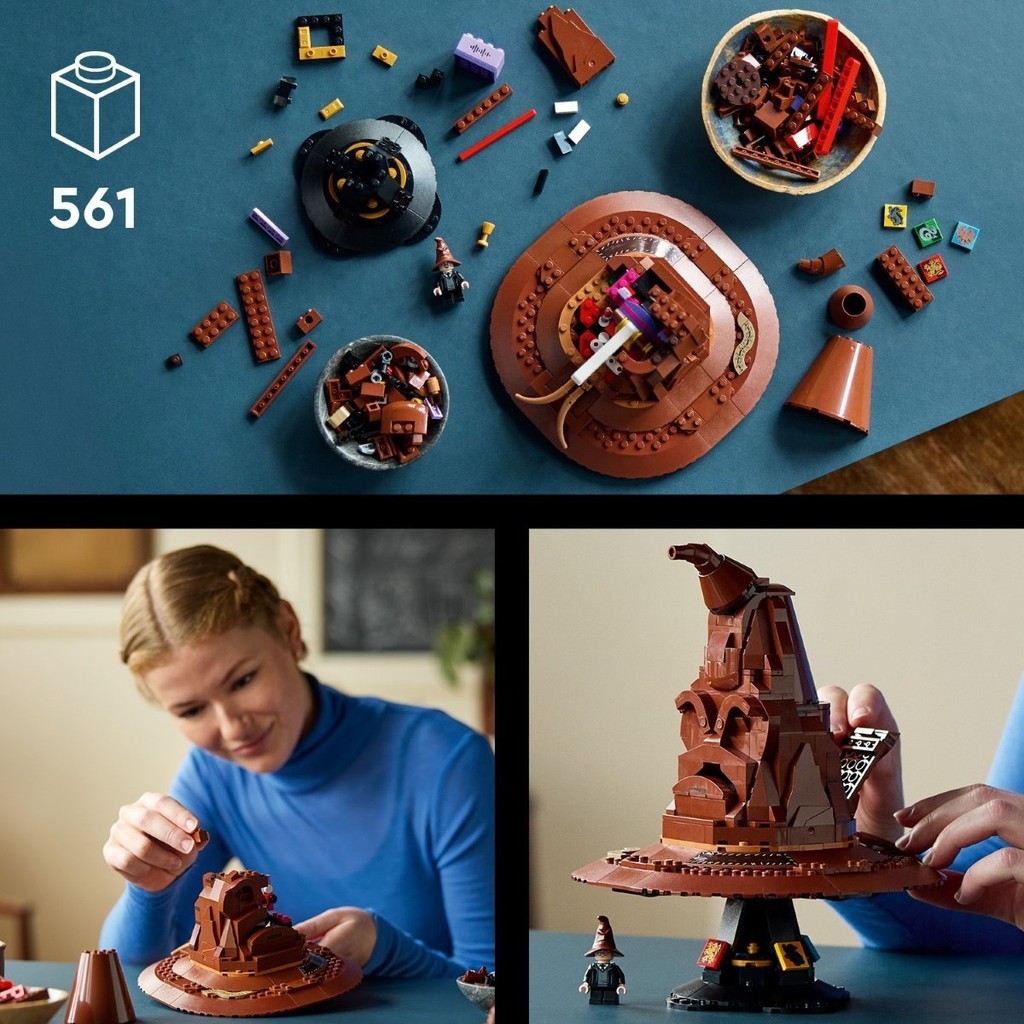 LEGO 76429 Harry Potter Talking Sorting Hat Building Toy Set (561 ...