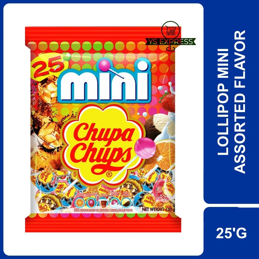 CHUPA CHUPS Mini Lollipop Assorted Flavor 25'S | Shopee Malaysia