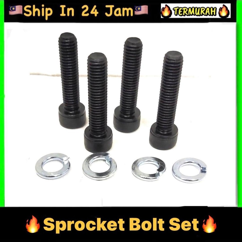 Allen Key Sprocket Bolt Screw Skru Spocket RXZ LC135 Y125 Y15ZR Y100 ...