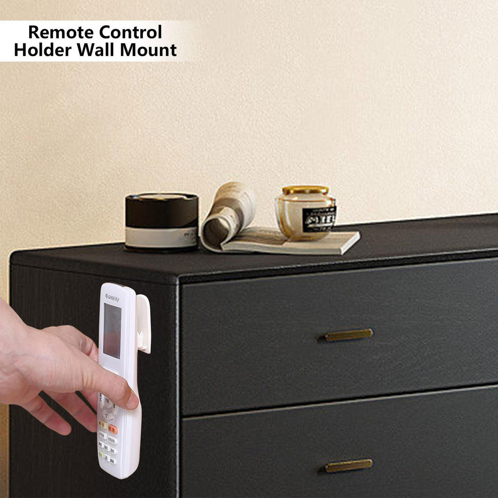 2 Set Wall Self Adhesive Remote Control Holder Wall Hook Key Socket ...