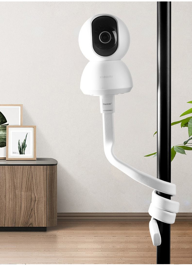 Punch-Free Wrap-Around Camera Stand CCTV Holder Security Camera Mount ...