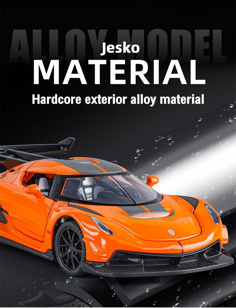 KLT 1:32 Koenigsegg Jesko Supercar Diecast Model Car Alloy Cars Toys ...