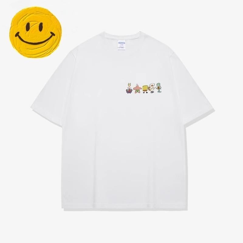 Spongebob Squarepants Short Sleeve Men And Women 2025 Summer New Casual ...