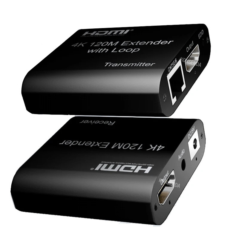 4K HDMI Extender 120M over RJ45 CAT5e/6 vs 1080P 60M HDMI to Ethernet ...