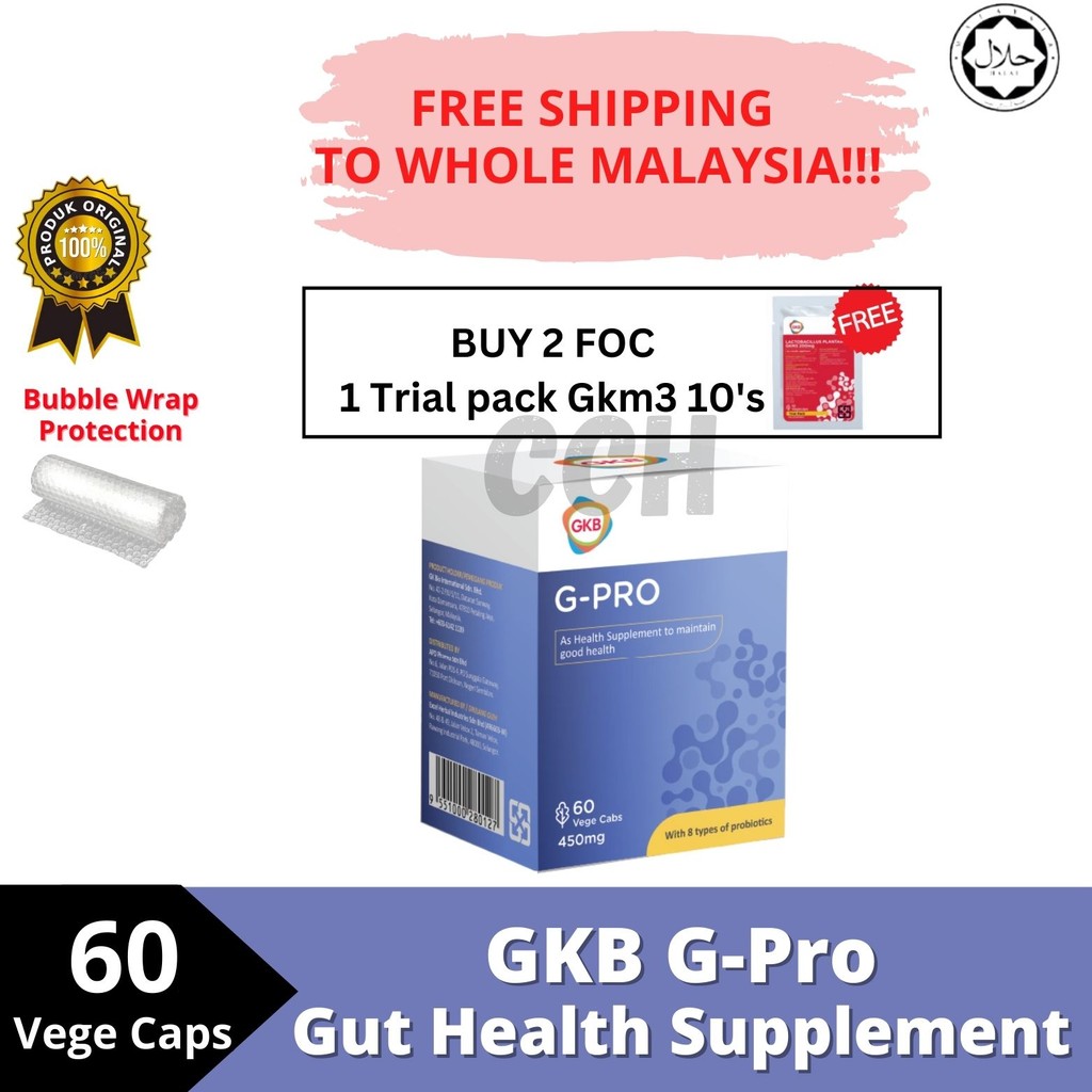 [1 box]GKB G-Pro Gold – Gut Health Supplement 60'S [Buy 2 foc 1 GKM3 ...