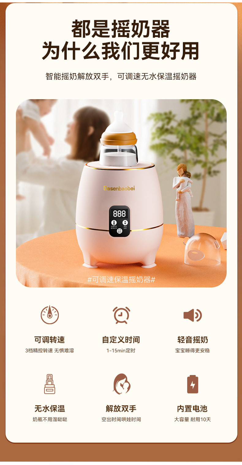 [Ready Stock] Third Generation Electric Milk Shaker Three-in-One Milk ...