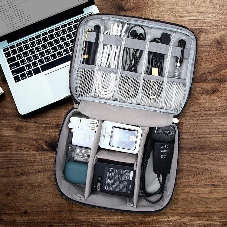 Durable and Waterproof Polyester Fabric Electronic Cord Organizer ...