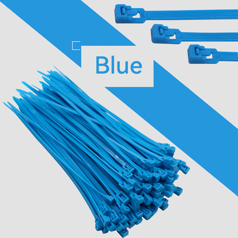 20PCS 8X500mm Reusable Zip Ties Heavy Duty 6 Colors Removable Cable ...