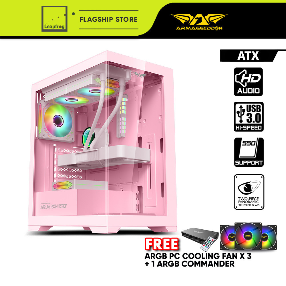 Armaggeddon Aquaron PRO ATX Transparent view Gaming Casing Chassic PC ...