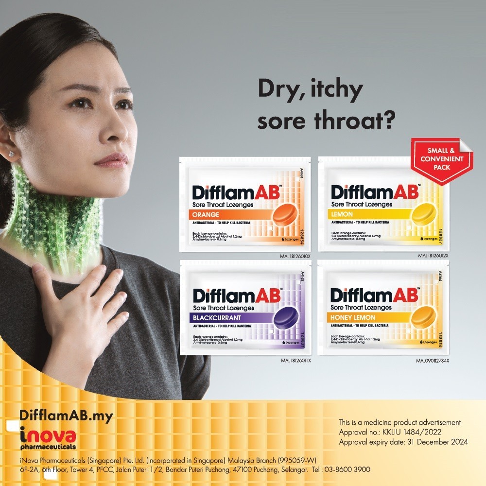 [SPECIAL OFFER] Difflam AB Sore Throat Lozenges 6's | Shopee Malaysia