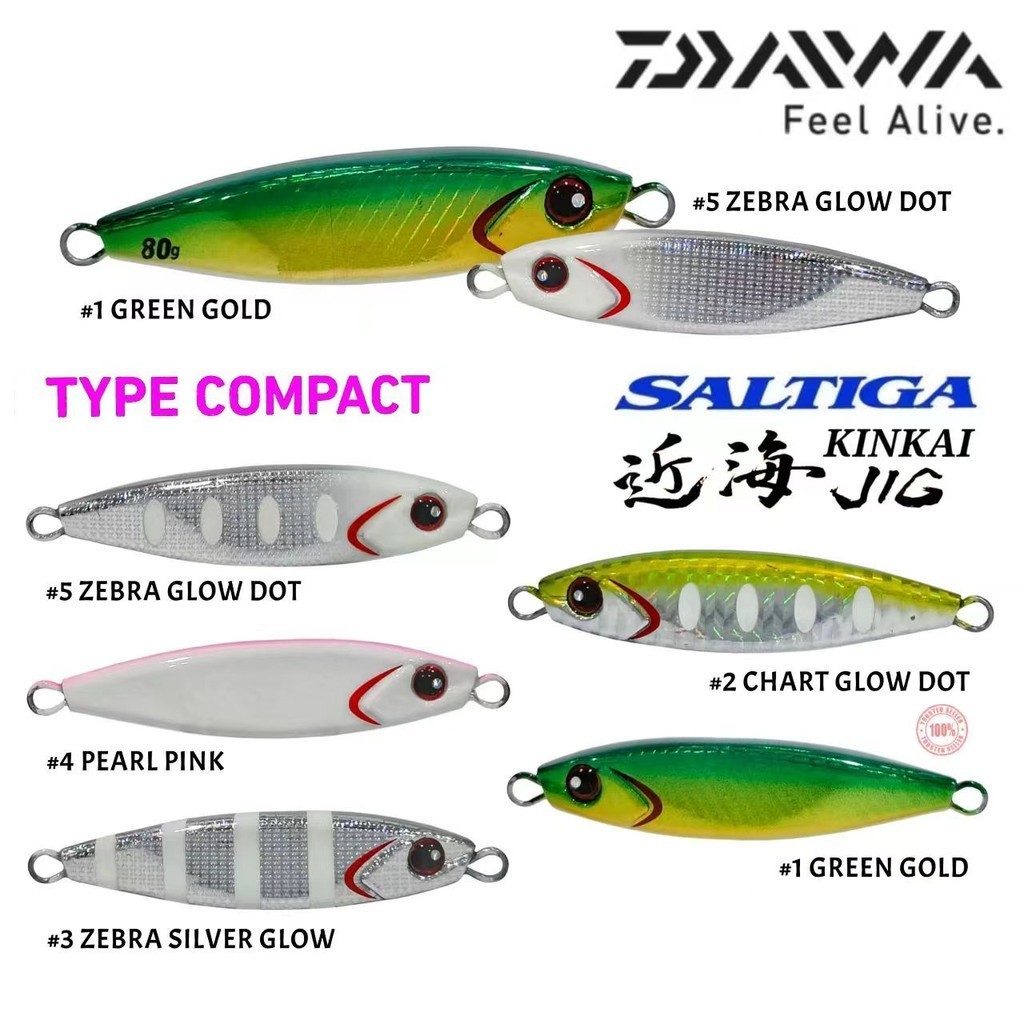 DAIWA 2024' SALTIGA KINKAI JIG MEMANCING (TYPE COMPACT) | Shopee Malaysia