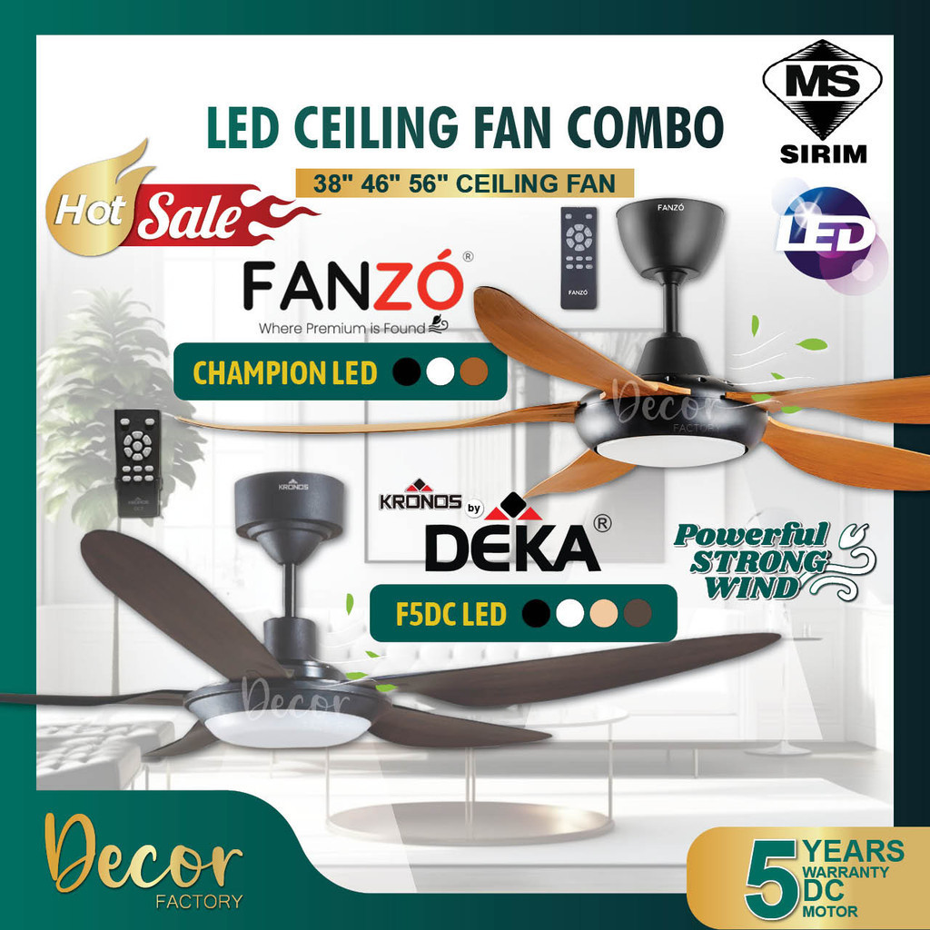 FANZO Fan FANZO Champion LED 56" Champion Baby LED 38" DEKA KRONOS F5DC ...