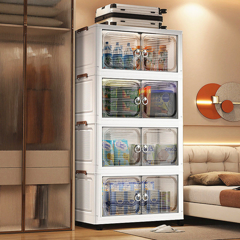 Installation-free storage cabinet Folding locker Household children's ...