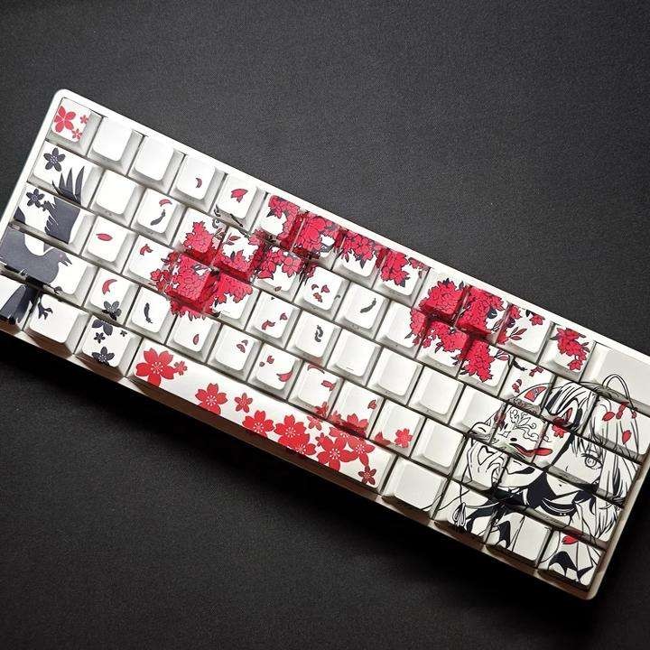 New Keycap Unique Five-Sided Sublimation Side Engraved Keycap wooting60 ...