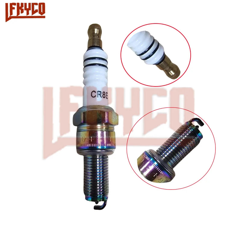 1/2/4/5PCS Motorcycle Spark Plugs Ignition Candle CR8E for HJ125T-8 ...