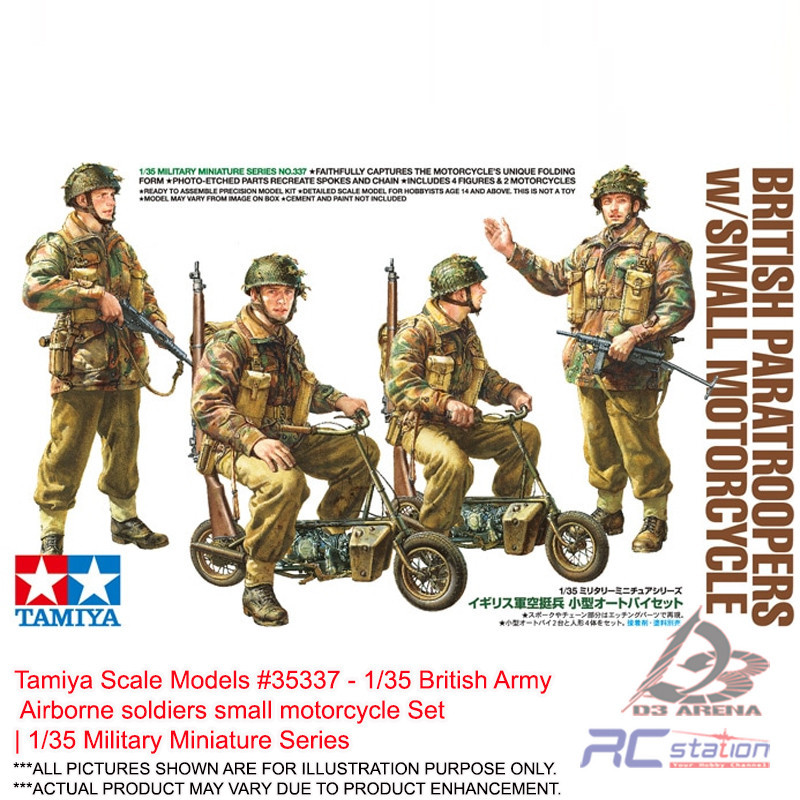 Tamiya Scale Models #35337 - 1/35 British Army Airborne soldiers small ...