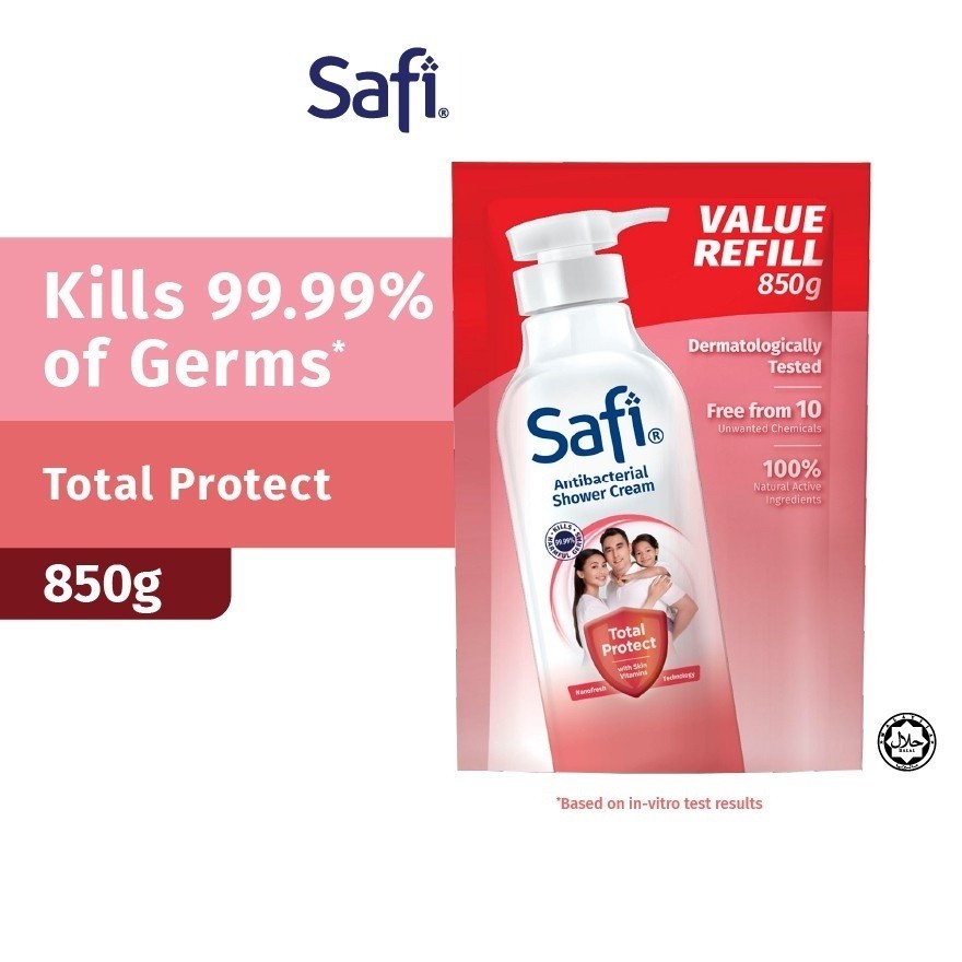 Safi Antibacterial Shower Cream 850ml - Total Protect | Shopee Malaysia