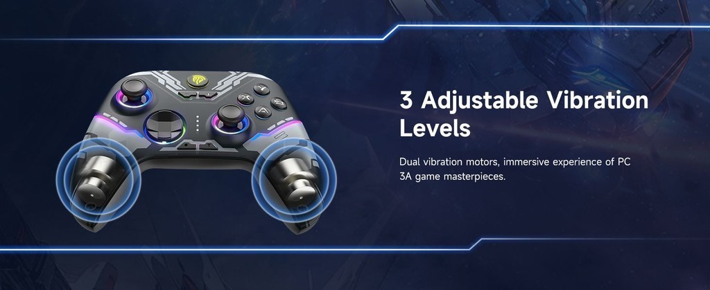 EasySMX X15 Gamepad Game Controller with Hall Joystick & Trigger Bluetooth + Wired + 2.4G ...