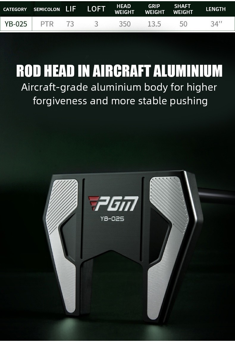 PGM Golf Putter Male Stand Up Club Stable Ultra Low Center of Gravity ...