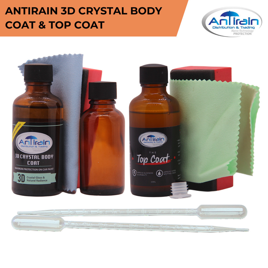 ANTIRAIN 3D CRYSTAL BODY COAT & TOP COAT | Shopee Malaysia