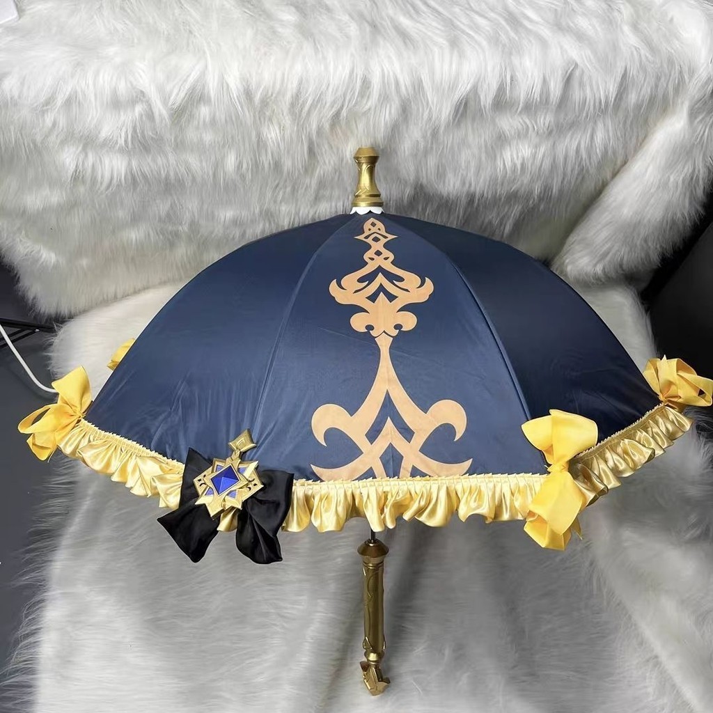 Genshin Impact Navia Cosplay Prop umbrella 105cm Dual use of rain and ...