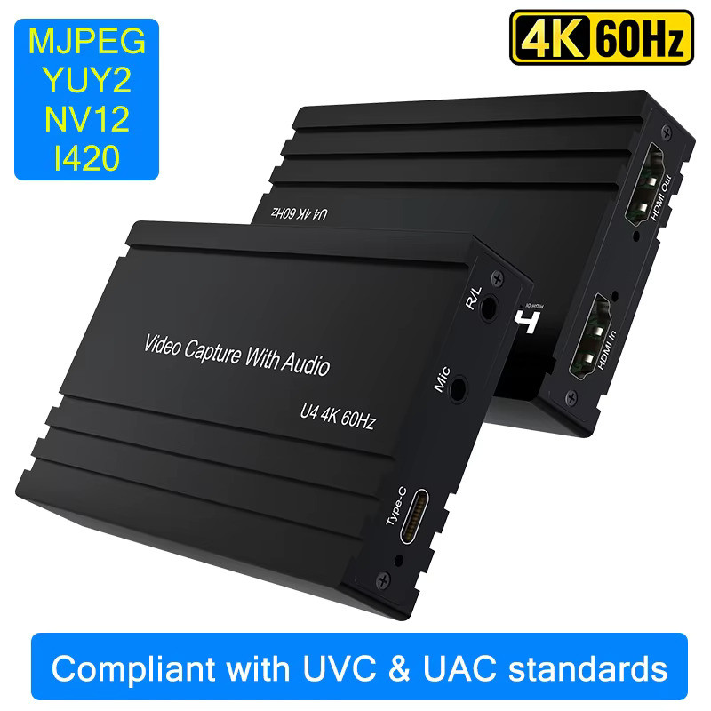 4K 60Hz HDMI USB 3.2 Video Capture with Audio HDMI to Type-c 5Gbps ...