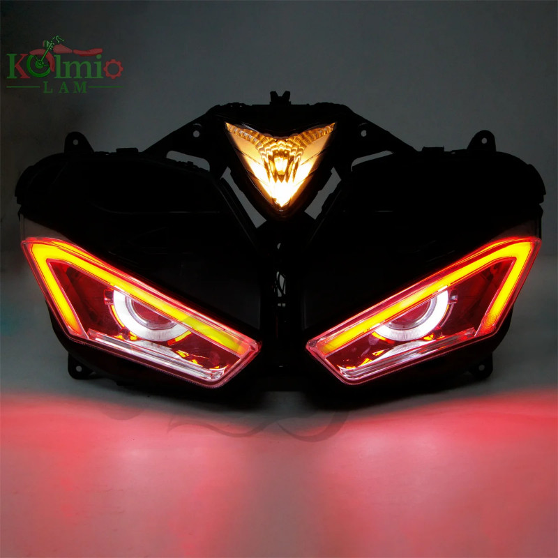 FitFor 2013 - 2018 YAMAHA YZF-R3 YZF-R25 HID Projector Demon Angel Eye ...