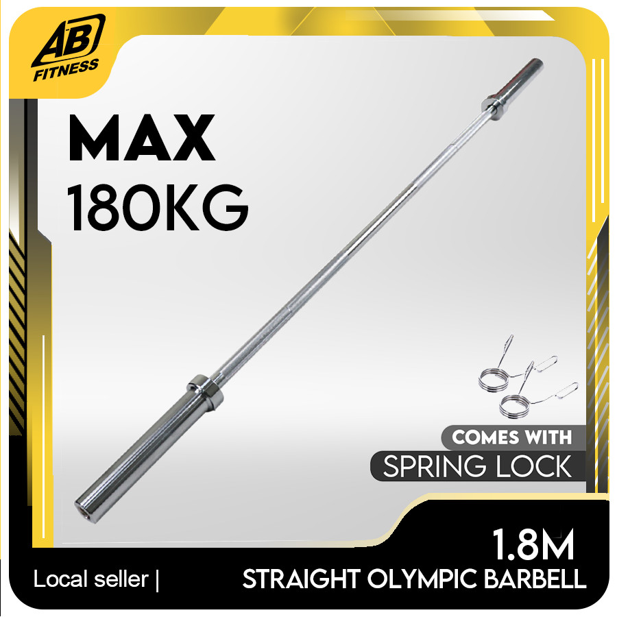 1.8M Olympic Straight Bar Top Quality Gym Weight Lifting Barbell / 1.8M ...