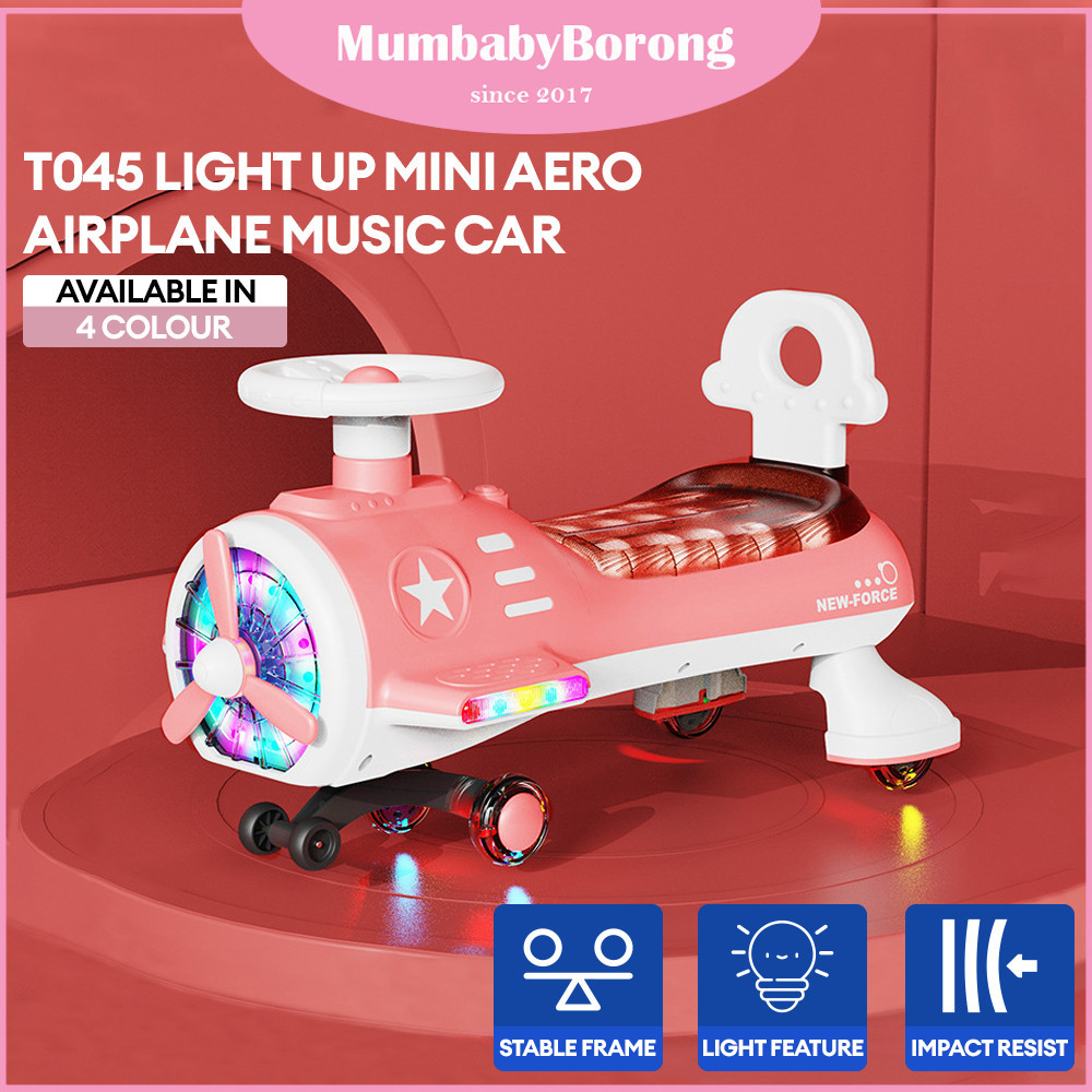 MB T045 Swing car yoyo car Mini Aero Airplane Light up Music Children's ...