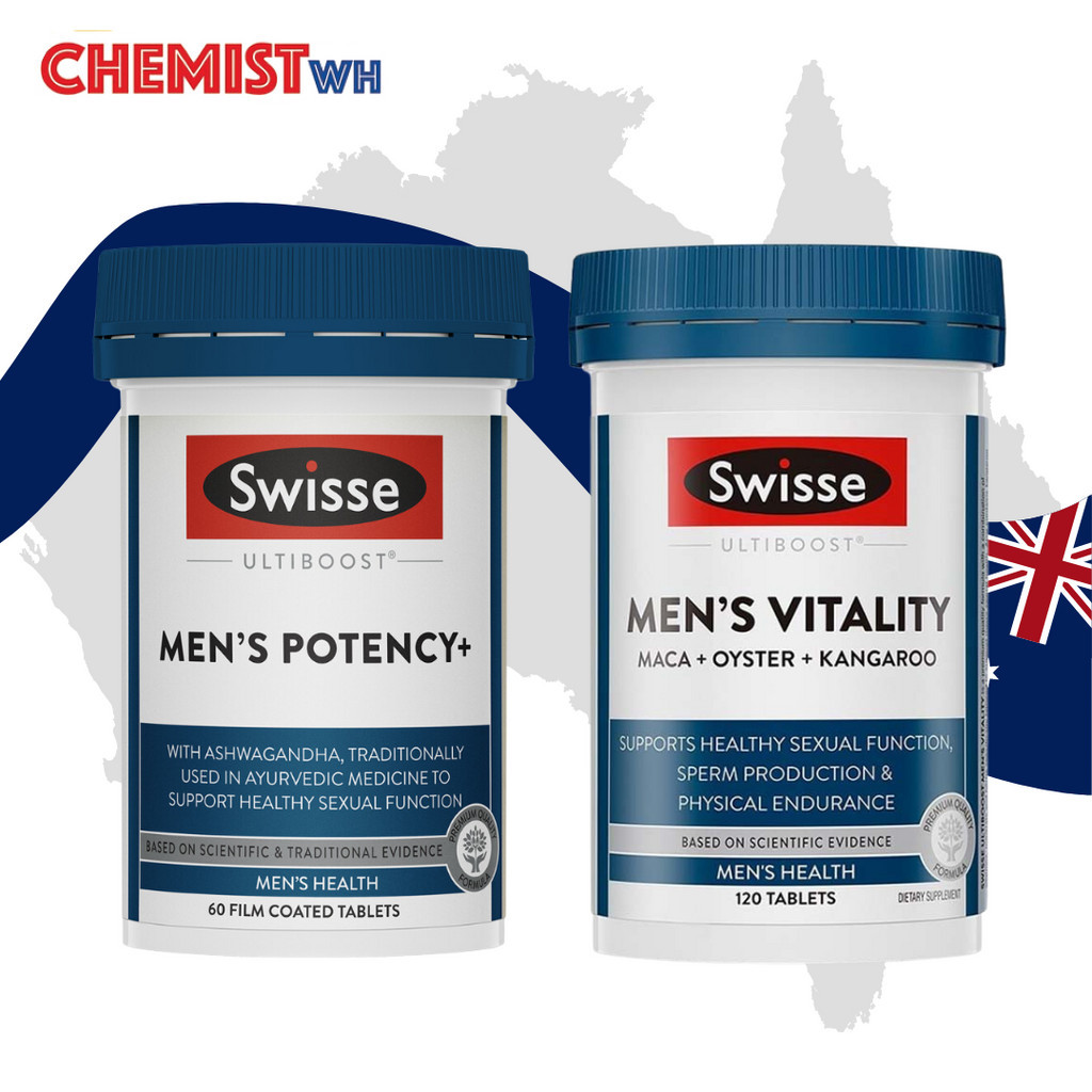 SWISSE Australia Men's Potency + 60 / Vitality 120 | Shopee Malaysia