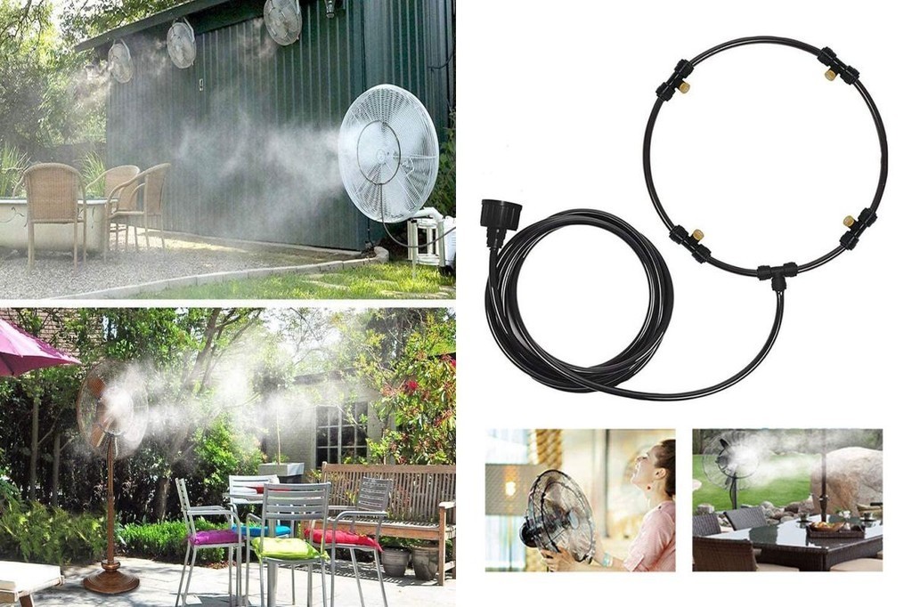 CHEER Humidifying Mist Spray Outdoor Misting Fan Attachment Outdoor ...