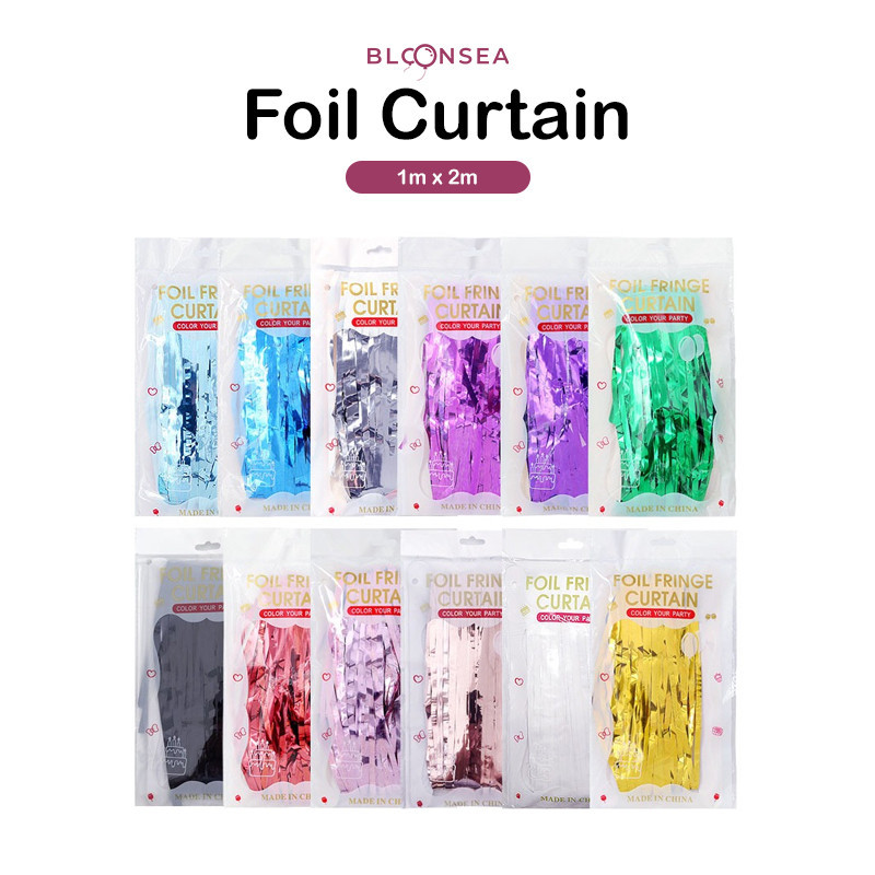 1m*2m Foil Fringe Curtain Rain Tassel Backdrops Photography Background ...