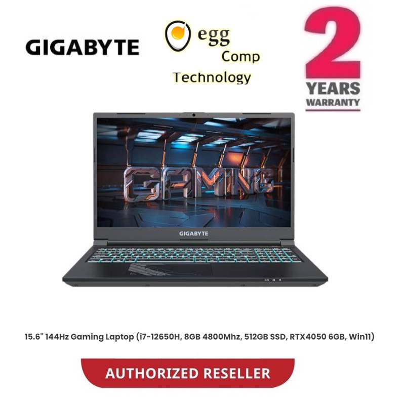 GIGABYTE G5 MF5 GAMING LAPTOP ( I7-12650H, 8GB 4800MHZ, 512GB SSD ...