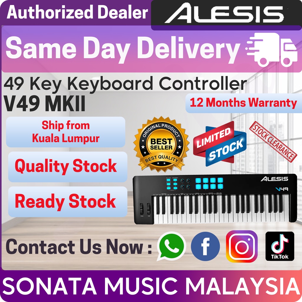 ALESIS V49 MK2 Keyboard Controller 键盘控制器 | Shopee Malaysia