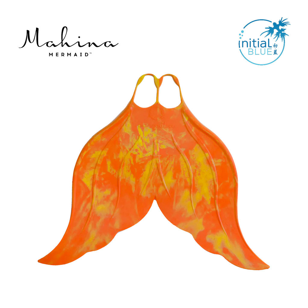 Mahina Classic MerFin Adults Sunset Orange Small Mermaid Fins Monofun ...