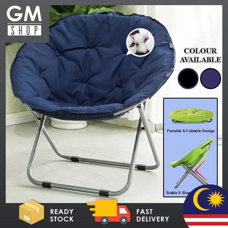 GMSHOP Adult Moon Chair Portable Folding Chair Home Balcony Recliner ...
