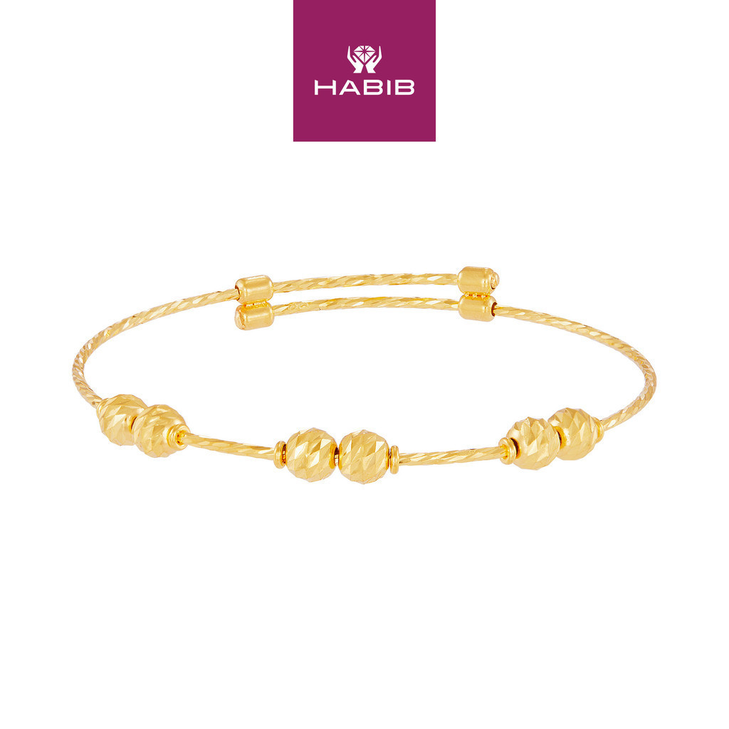 HABIB 916/22K Yellow Gold Bangle (for baby) CBBG 0080124 | Shopee Malaysia