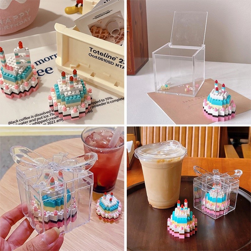 Happy Birthday Cake Building Blocks Small Particle Cake Assembly ...