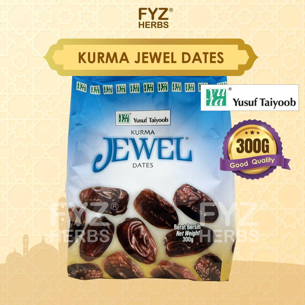 Yusuf Taiyoob Kurma JEWEL Dates (Pouch Pack) 300G | Kurma Oman | Shopee ...