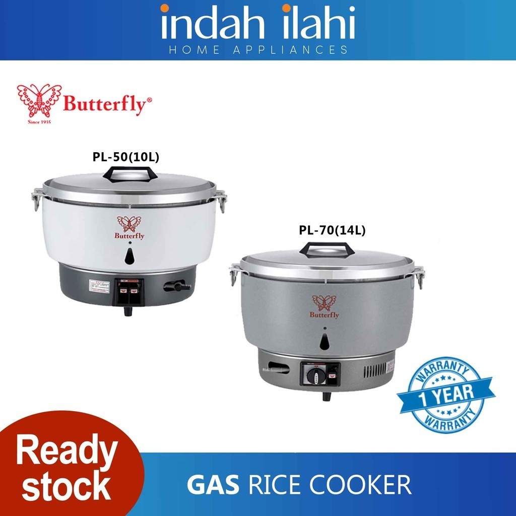 Butterfly Commercial Gas Rice Cooker PL-50 (10L) PL-70 (14L) | Shopee Malaysia