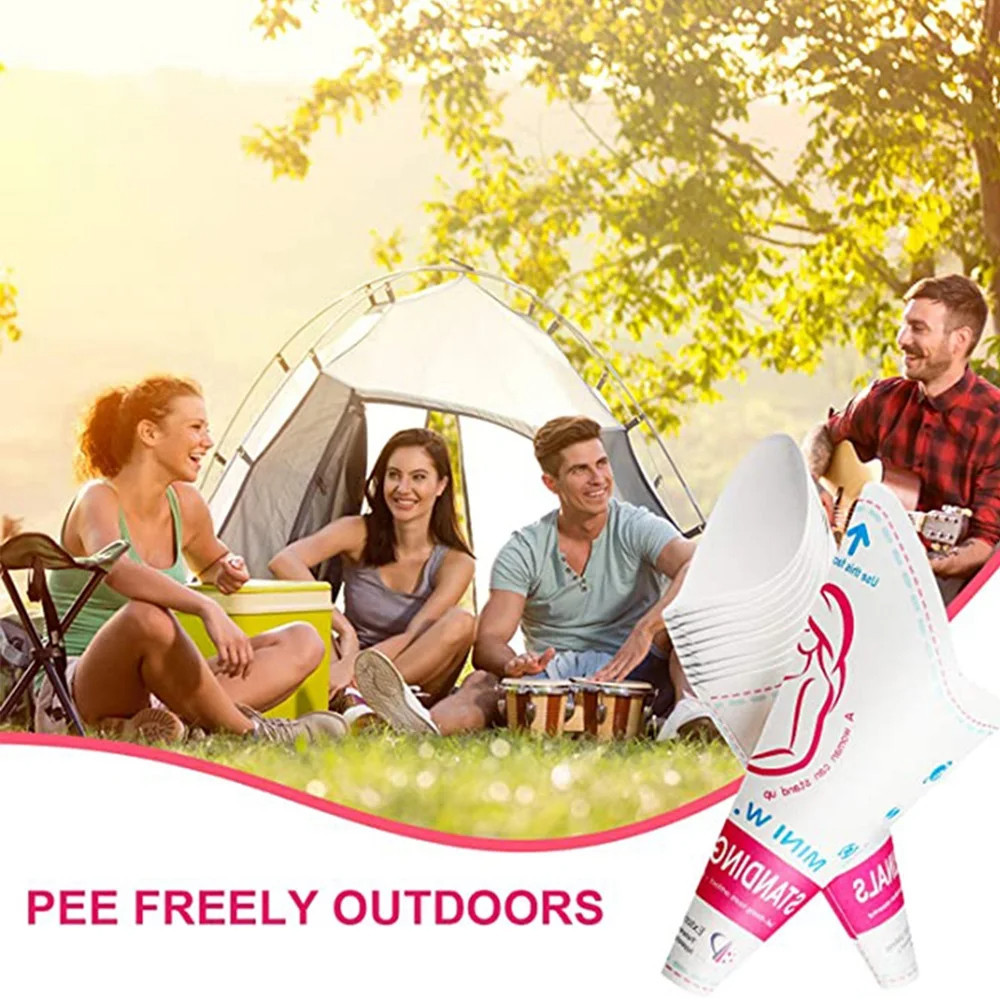 Disposable Female Urinal Funnel Urination Device Portable Standing Pee ...