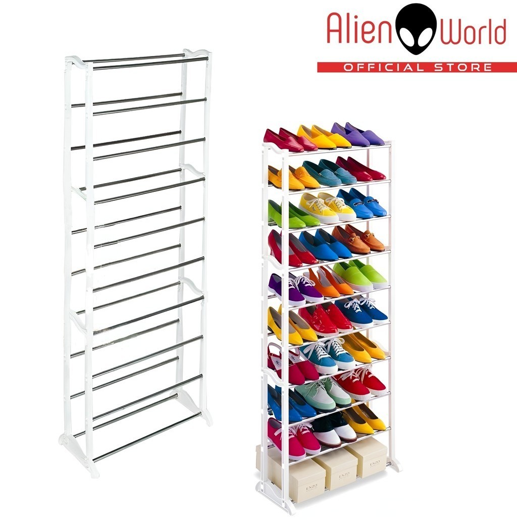 10 Level Shoe Rack | Rak Kasut Besi Rak Serbaguna | 多层鞋架 | Shopee Malaysia