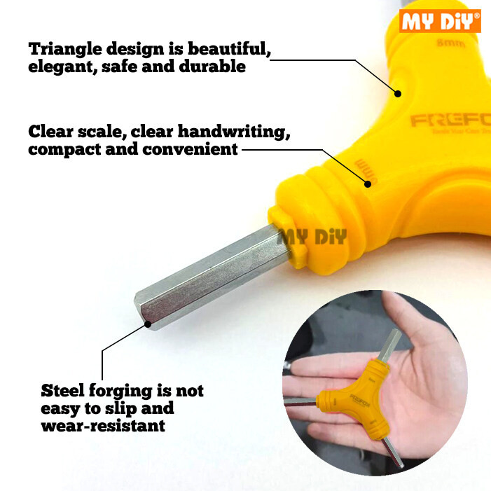 MYDIYSDNBHD - FIREFOX 3 WAY HEX KEY ALLEN KEY SIZE 2.5MM - 8MM AND ...