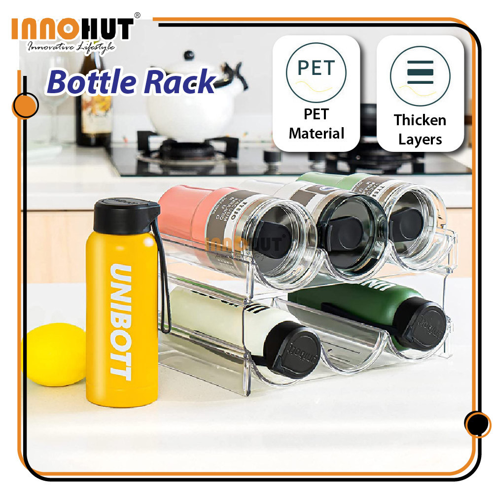 [6 Slots] Innohut Stackable Bottle Holder Bottle Rack Rak Botol Water ...