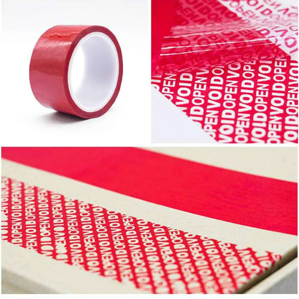 48mm*50m Tamper Evident Tape Anti-Counterfeit Label Plastic Security ...